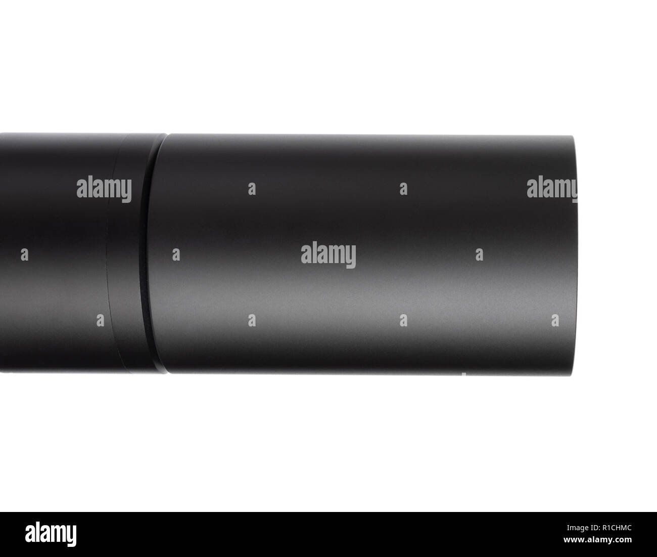 Long shade to block light from a rifle scope objective lens Stock Photo ...