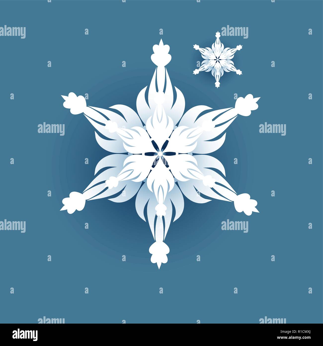 Snowflake silhouette hi-res stock photography and images - Alamy
