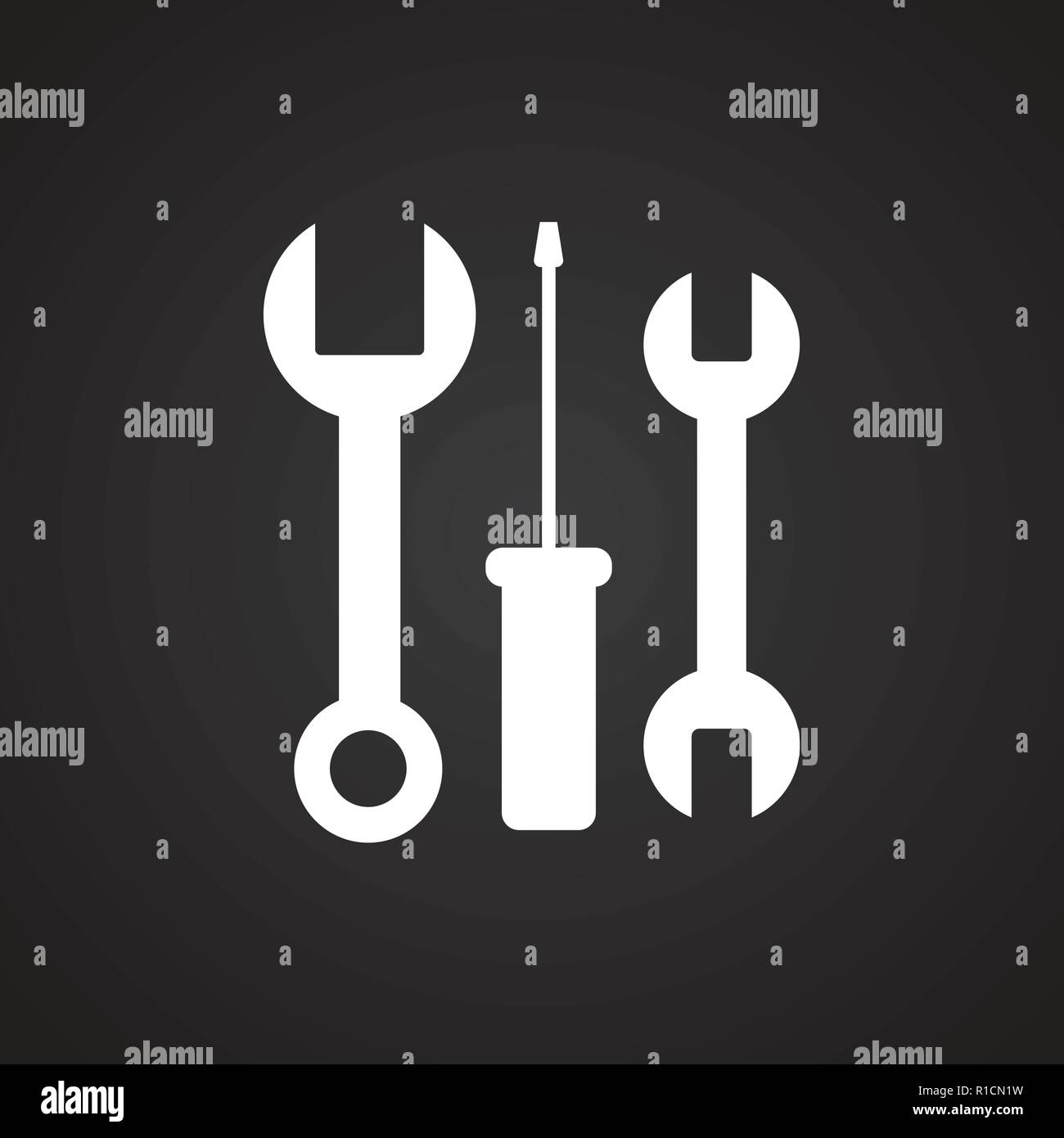 Car service on black background Stock Vector Image & Art - Alamy