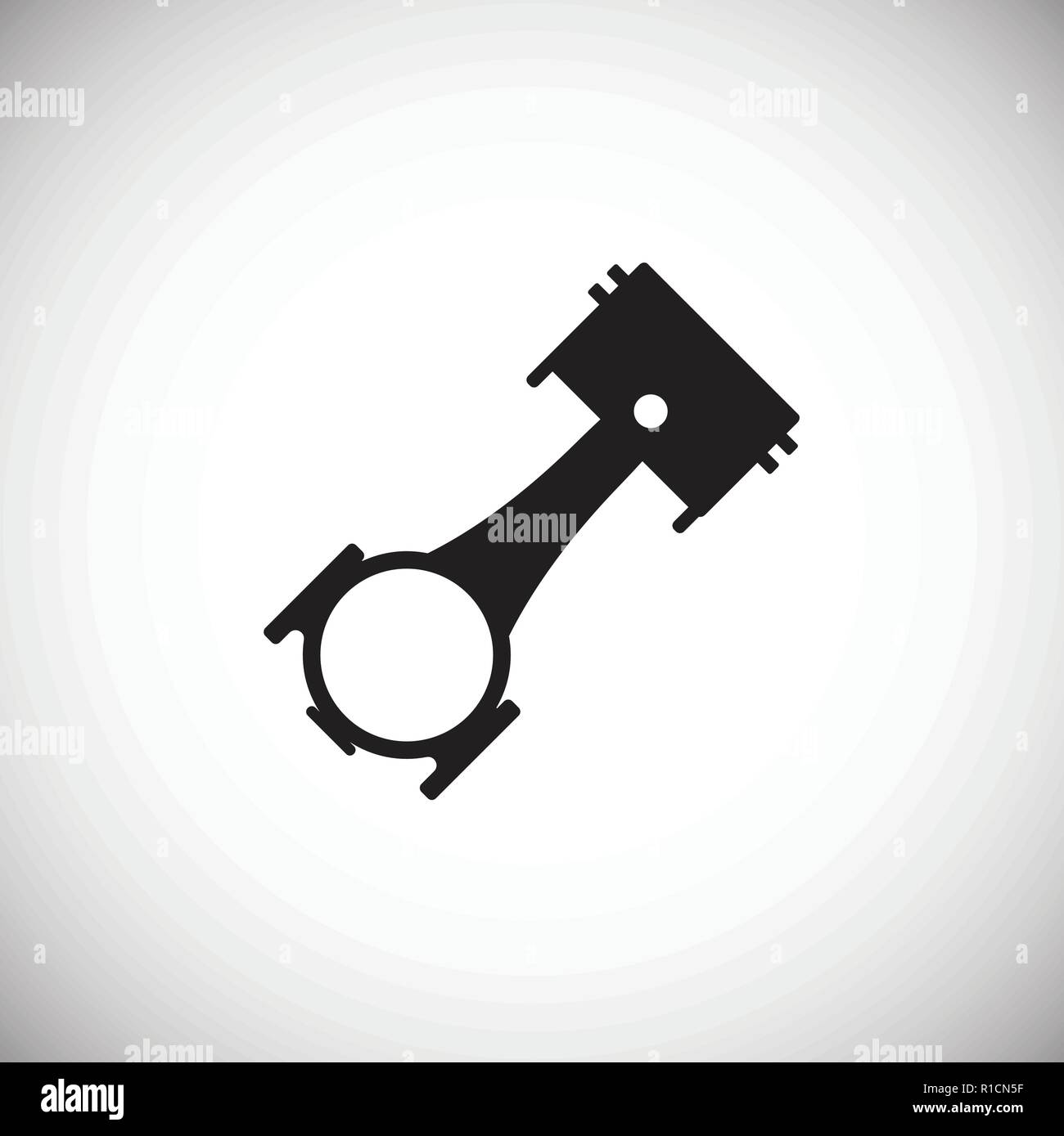 Engine piston on white background Stock Vector Image & Art - Alamy