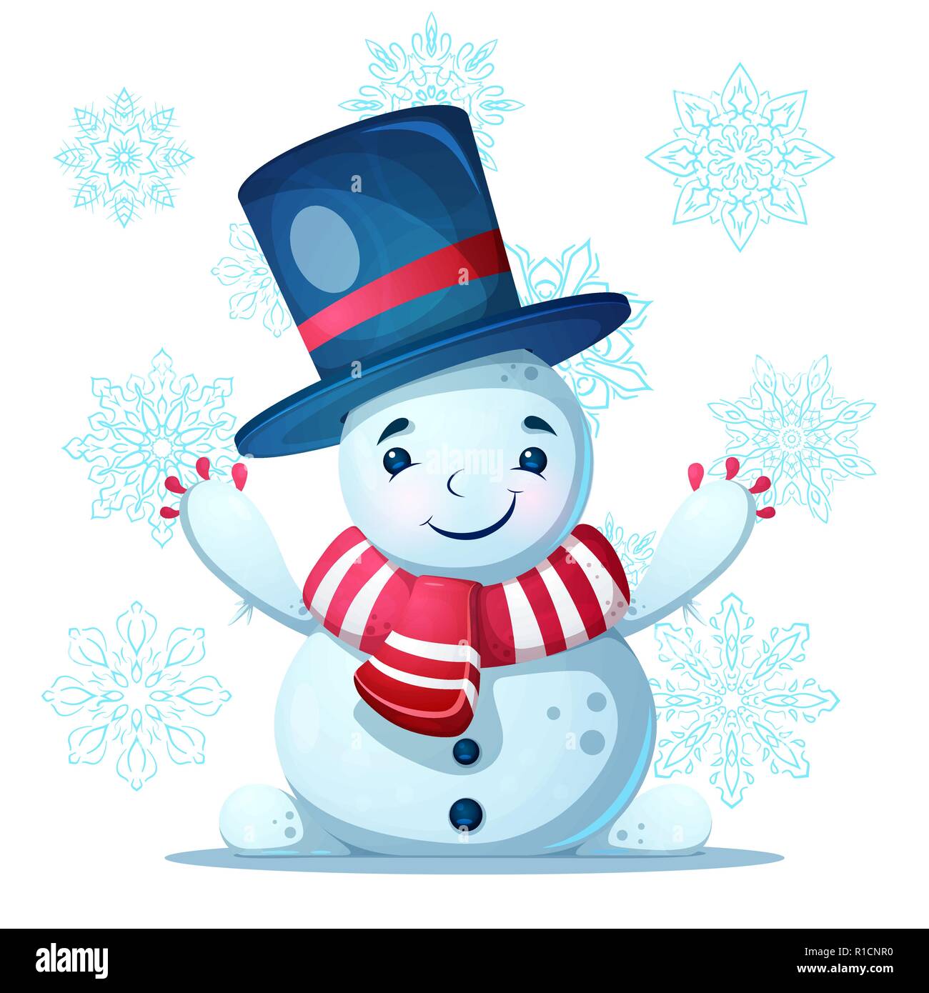 Pretty snowfall Stock Vector Images - Alamy