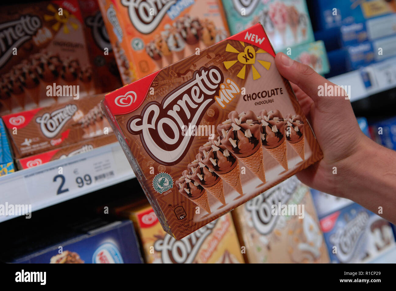 Cornetto ice cream hi-res stock photography and images - Alamy