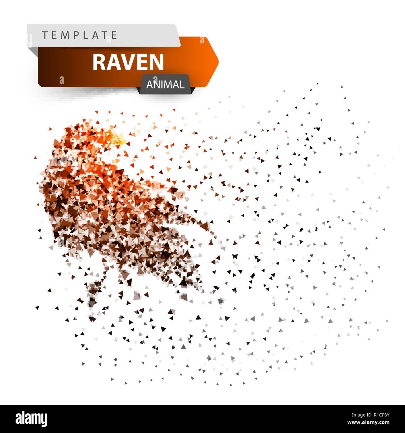 Crow illustration vintage Cut Out Stock Images & Pictures - Alamy