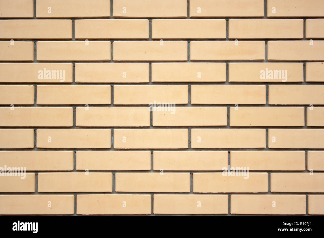Beige bricks wall texture. New clean beige bricks background Stock ...