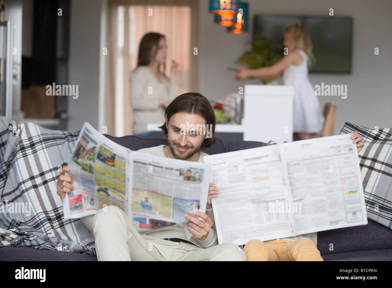 Child copying father hi-res stock photography and images - Alamy