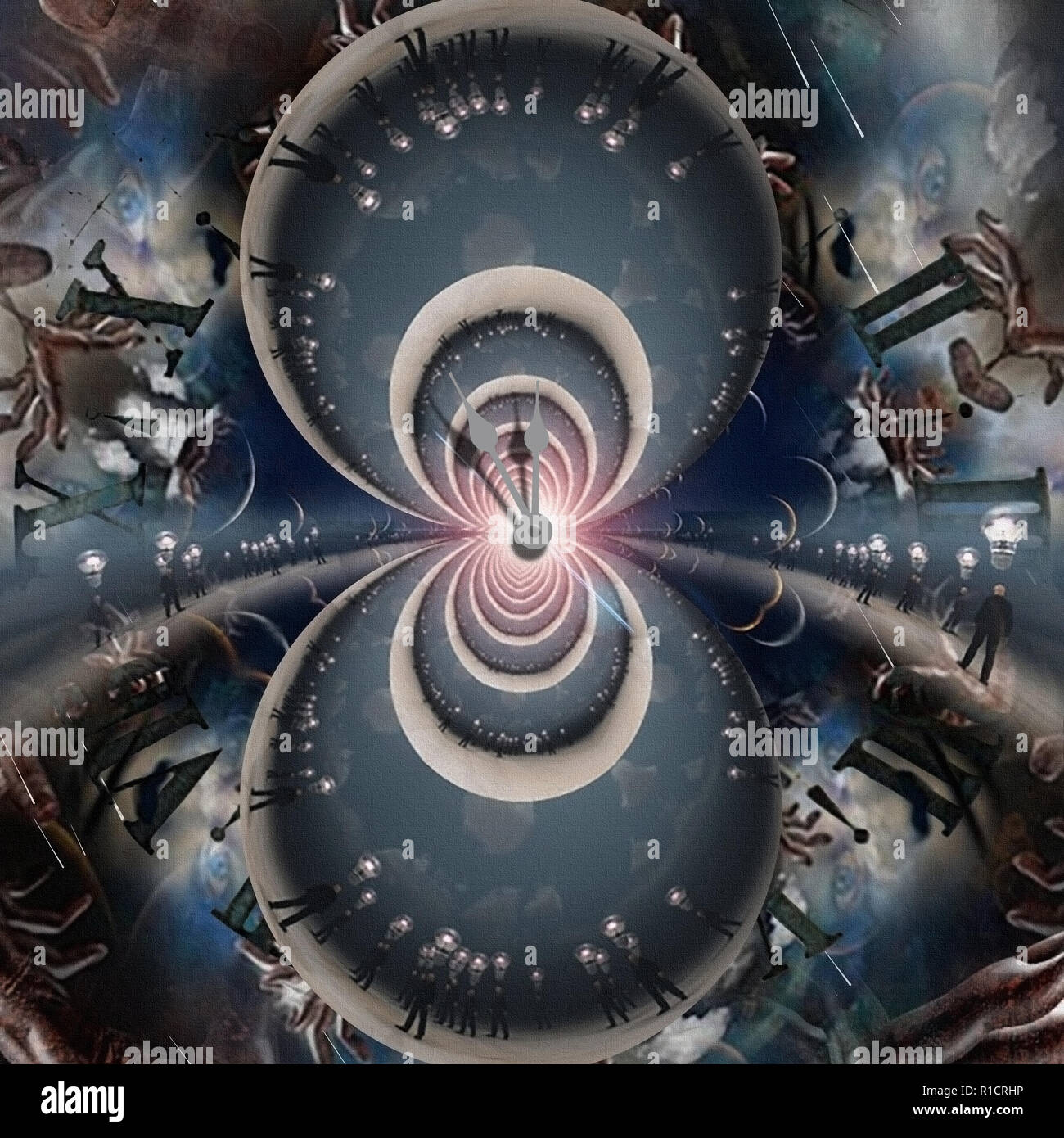 Surrealistic clock hi-res stock photography and images - Alamy