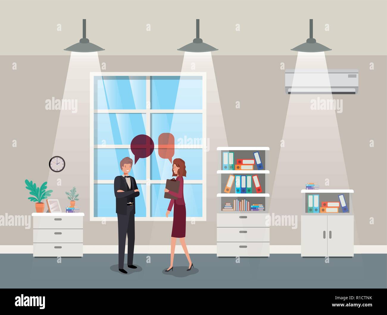 Talking window Stock Vector Images - Alamy