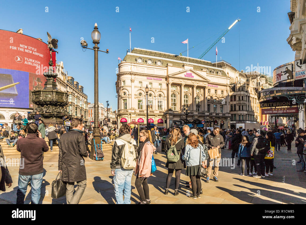 A typical view around Piccadilly Circus Stock Photo - Alamy