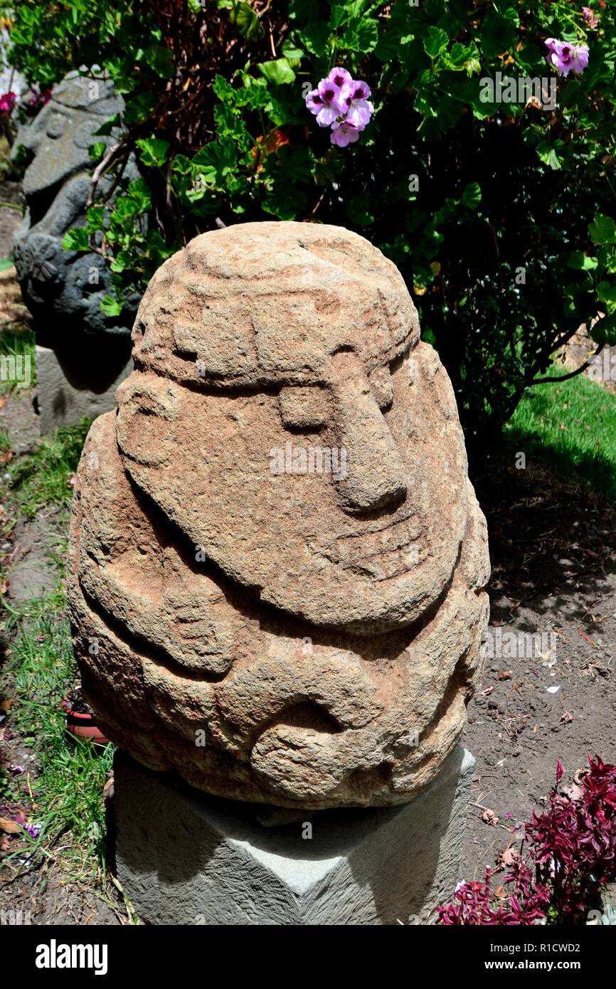 Inca Face Sculpture In Peruvian High Resolution Stock Photography and ...