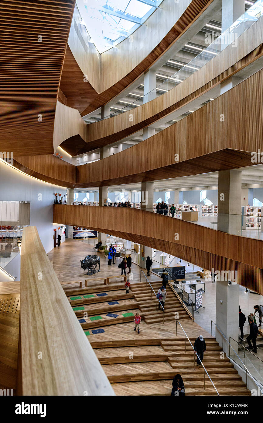 The Calgary Central Library, also known as the Calgary New Central ...