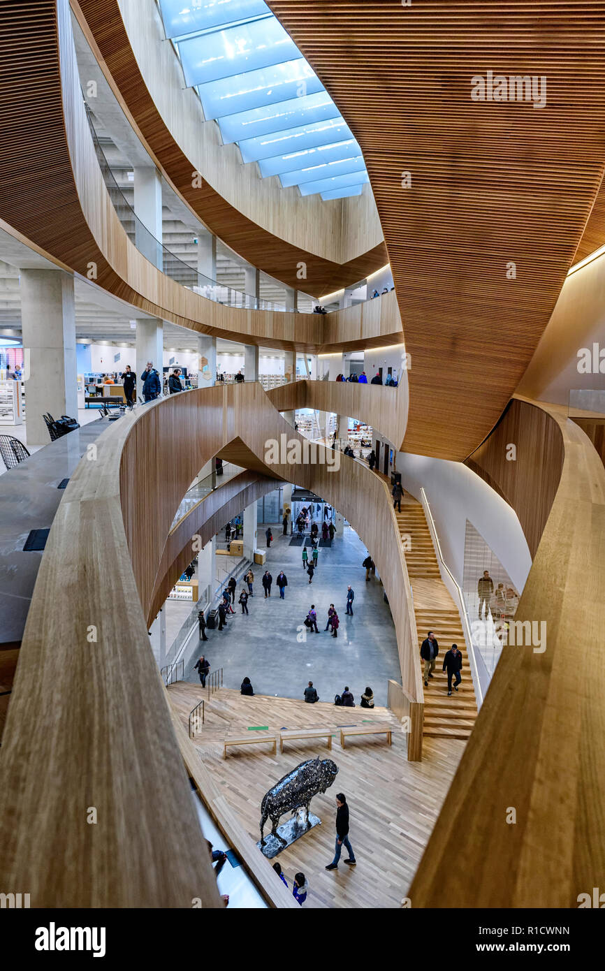 The Calgary Central Library, also known as the Calgary New Central ...