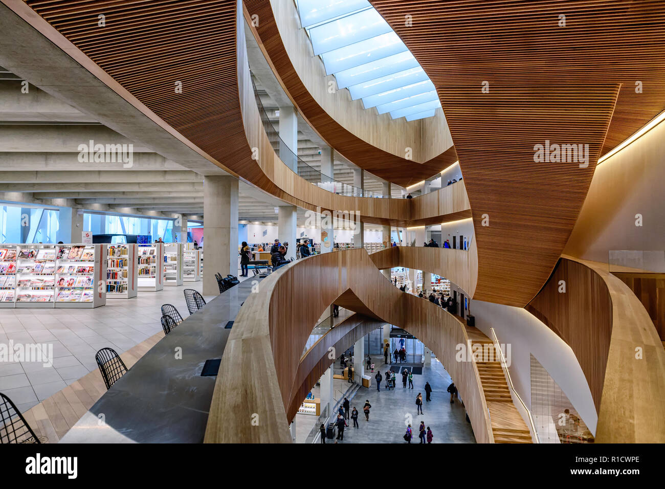 The Calgary Central Library, also known as the Calgary New Central ...