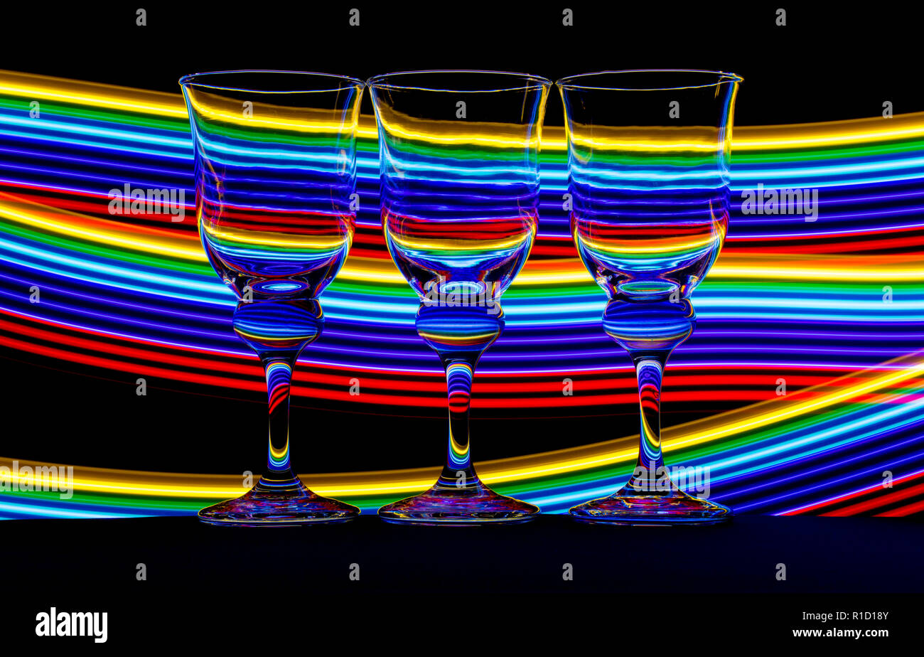 Rainbow light distortion hi-res stock photography and images - Alamy