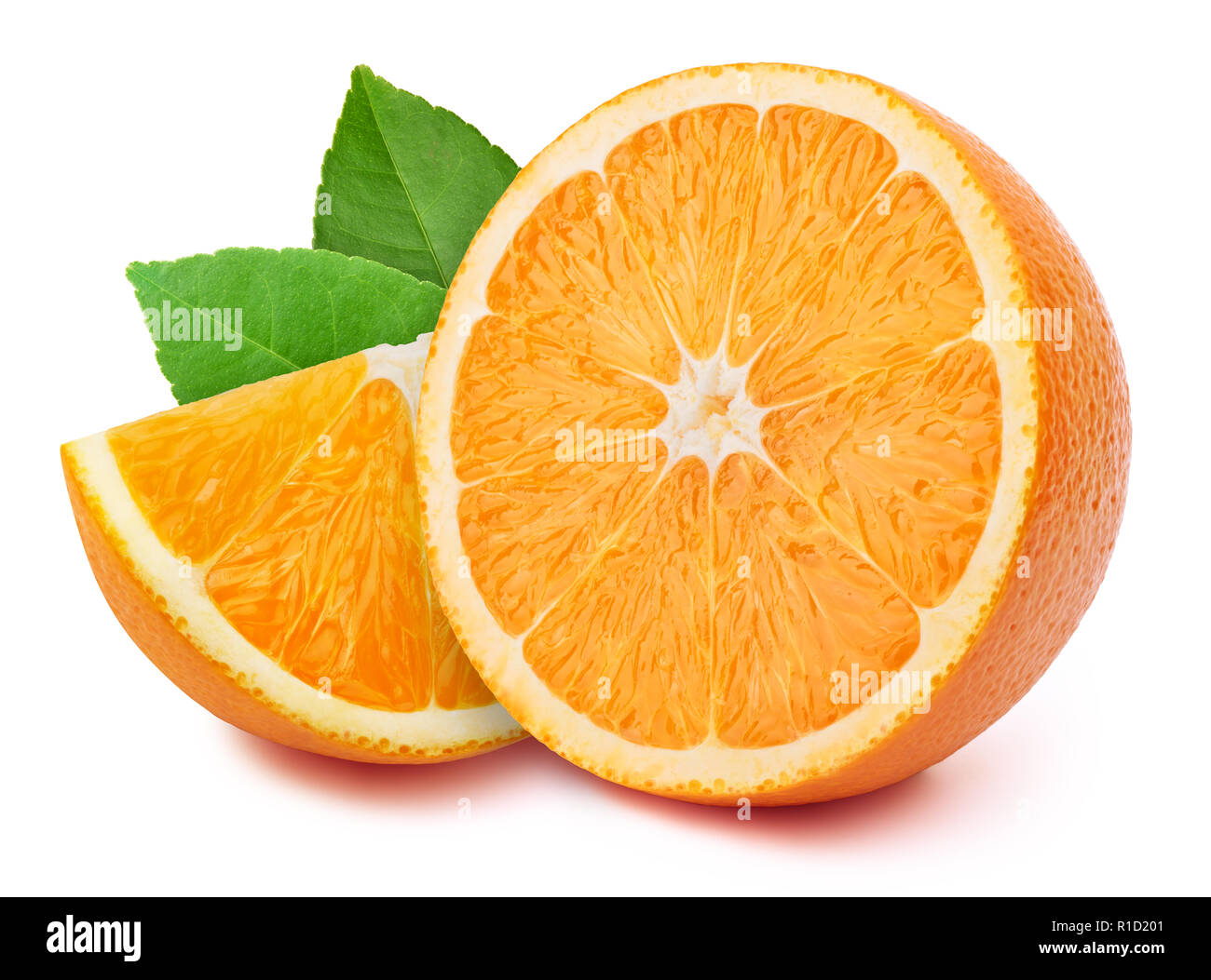 Two orange slices on Cut Out Stock Images & Pictures - Alamy