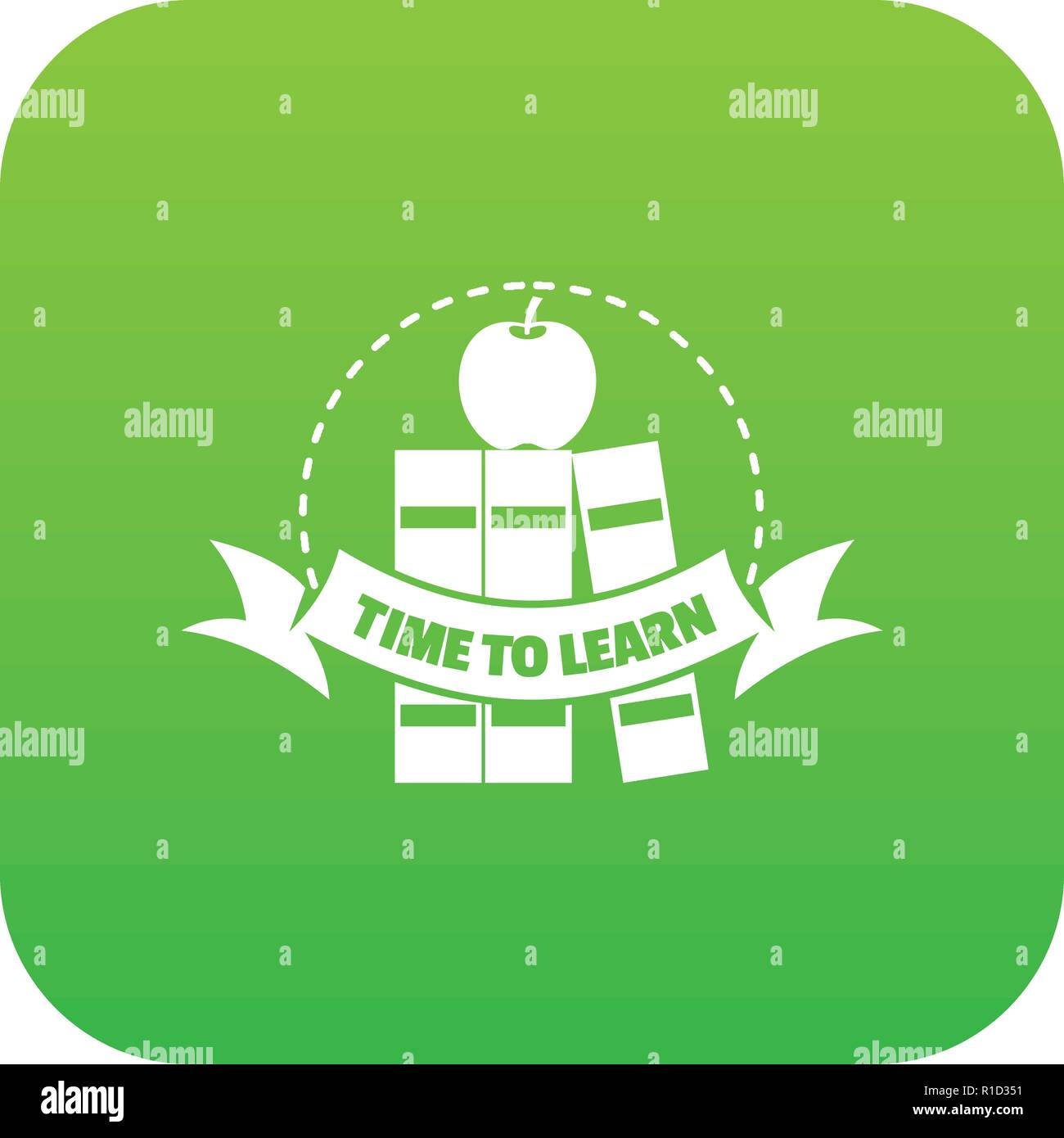 Book icon green vector Stock Vector Image & Art - Alamy