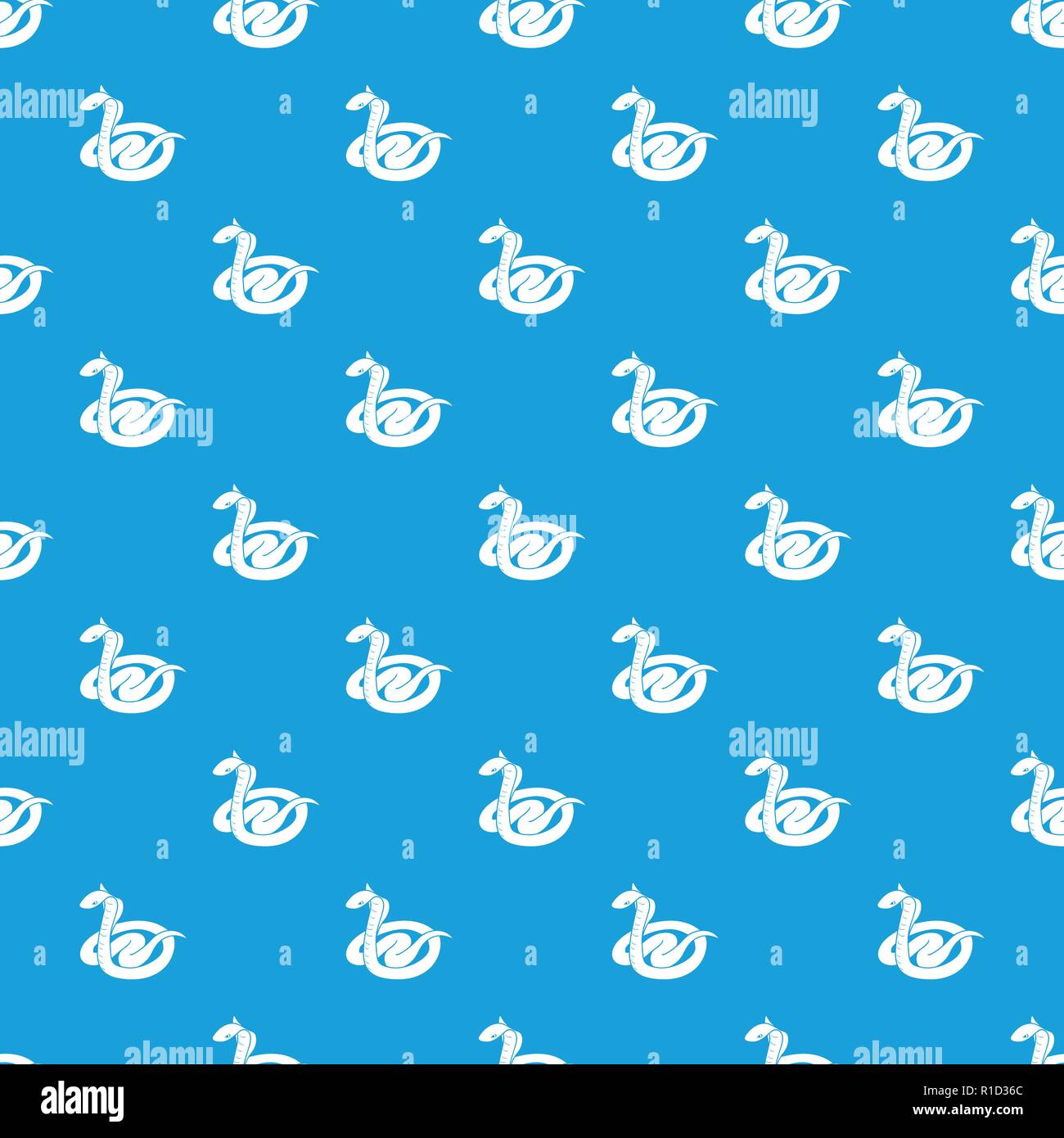 King cobra pattern vector seamless blue Stock Vector Image & Art - Alamy