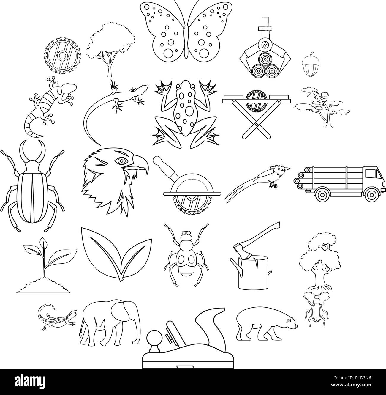 Ligneous plant Stock Vector Images - Alamy