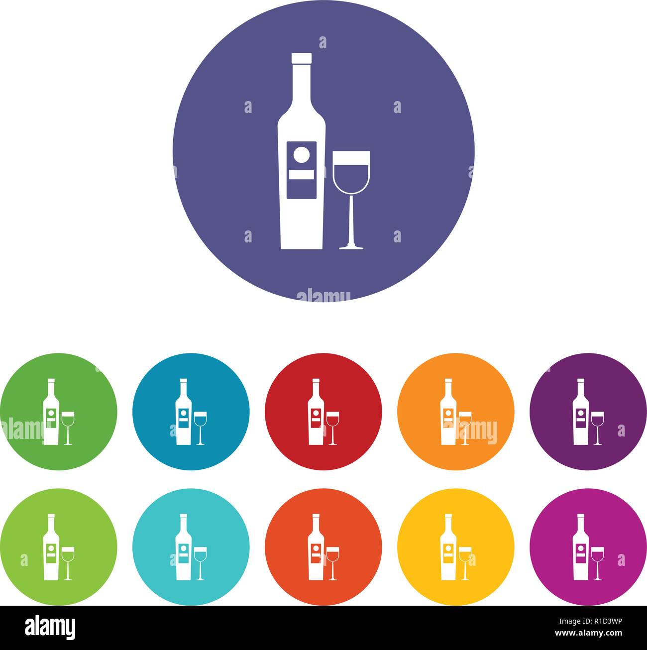 Color emblem alcohol liquor hi-res stock photography and images - Alamy