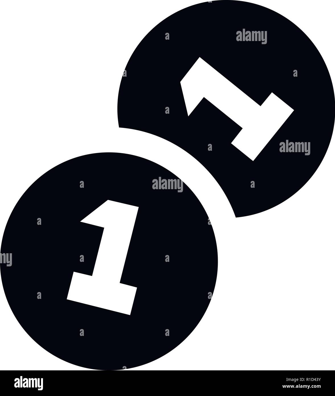 New one pound coin design Stock Vector Images - Alamy