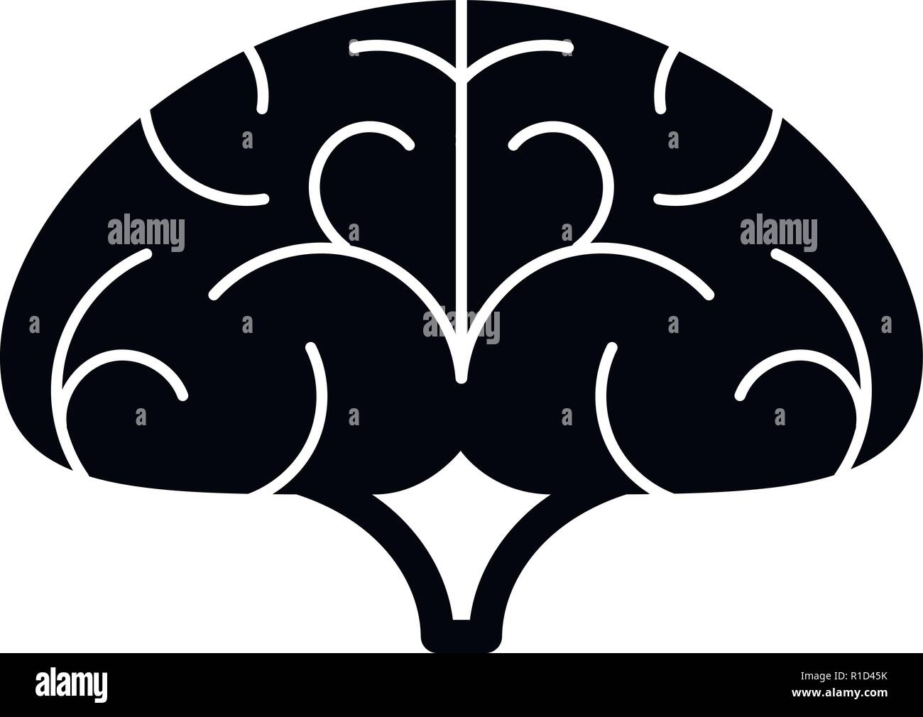 Brain icon, simple style Stock Vector Image & Art - Alamy