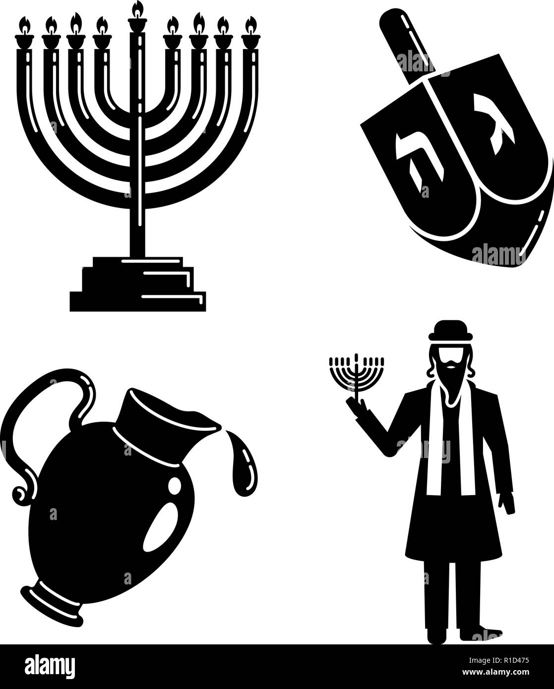 Star david simple icons Cut Out Stock Images & Pictures - Alamy