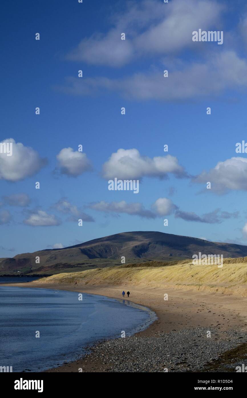 UK Sandscale Haws Nature Reserve. View towards Black Combe and the ...