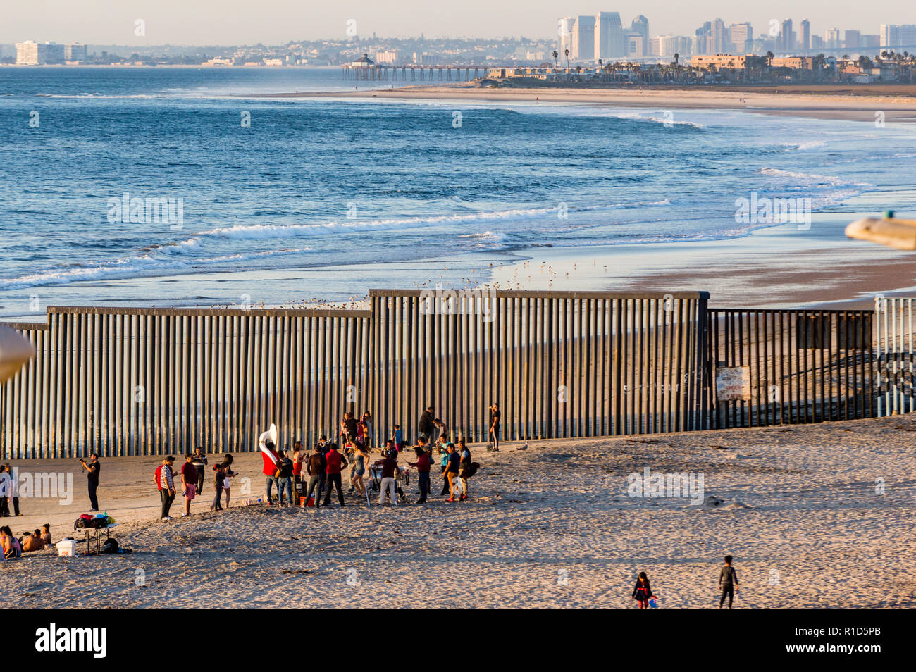 Baja california mexico border between usa hi-res stock photography and ...