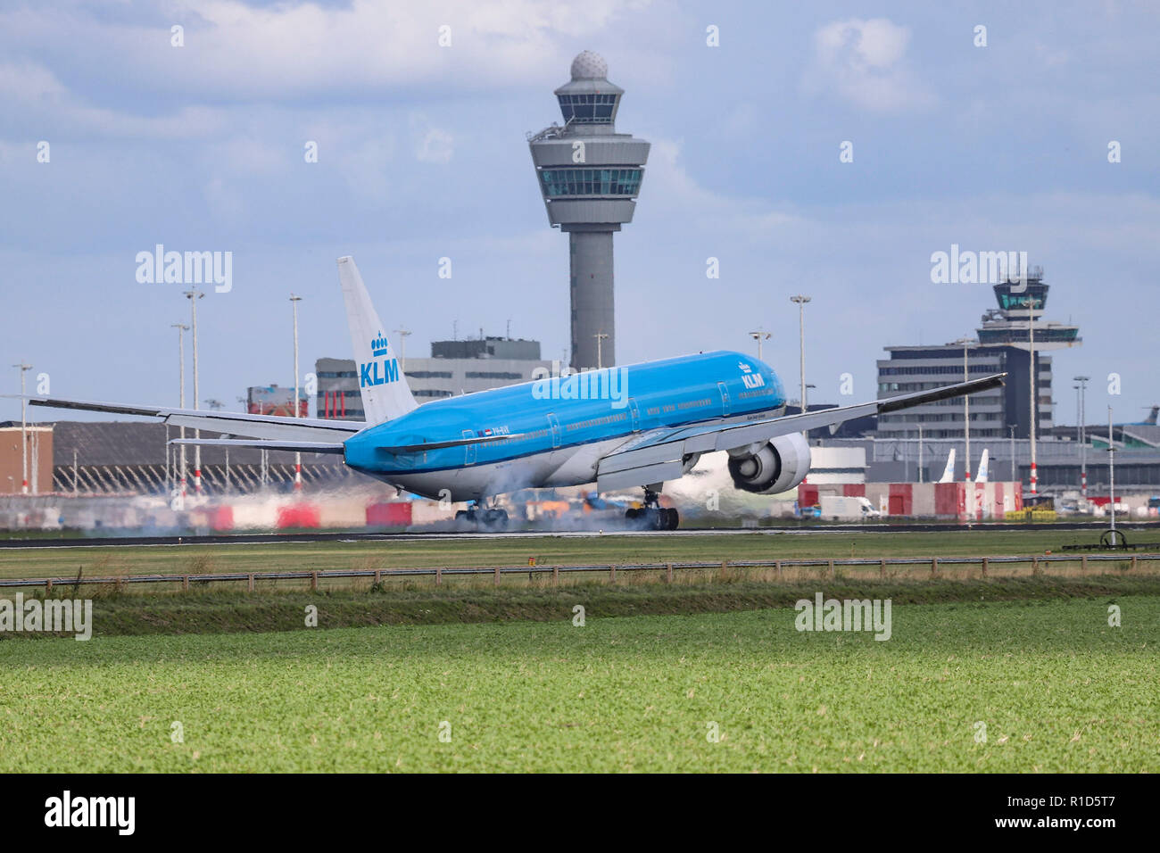 KLM Royal Dutch Airlines Boeing 777-300. A Boeing 777-300 of KLM Royal ...