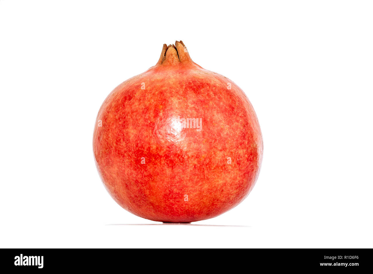 Pomegranate closeup texture isolated on white background Stock Photo ...