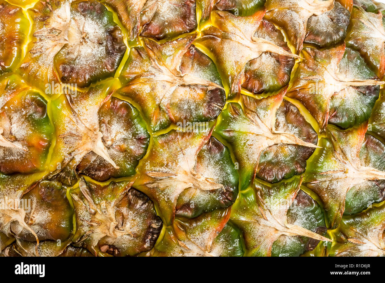 Pineapple fruit closeup background texture Stock Photo - Alamy