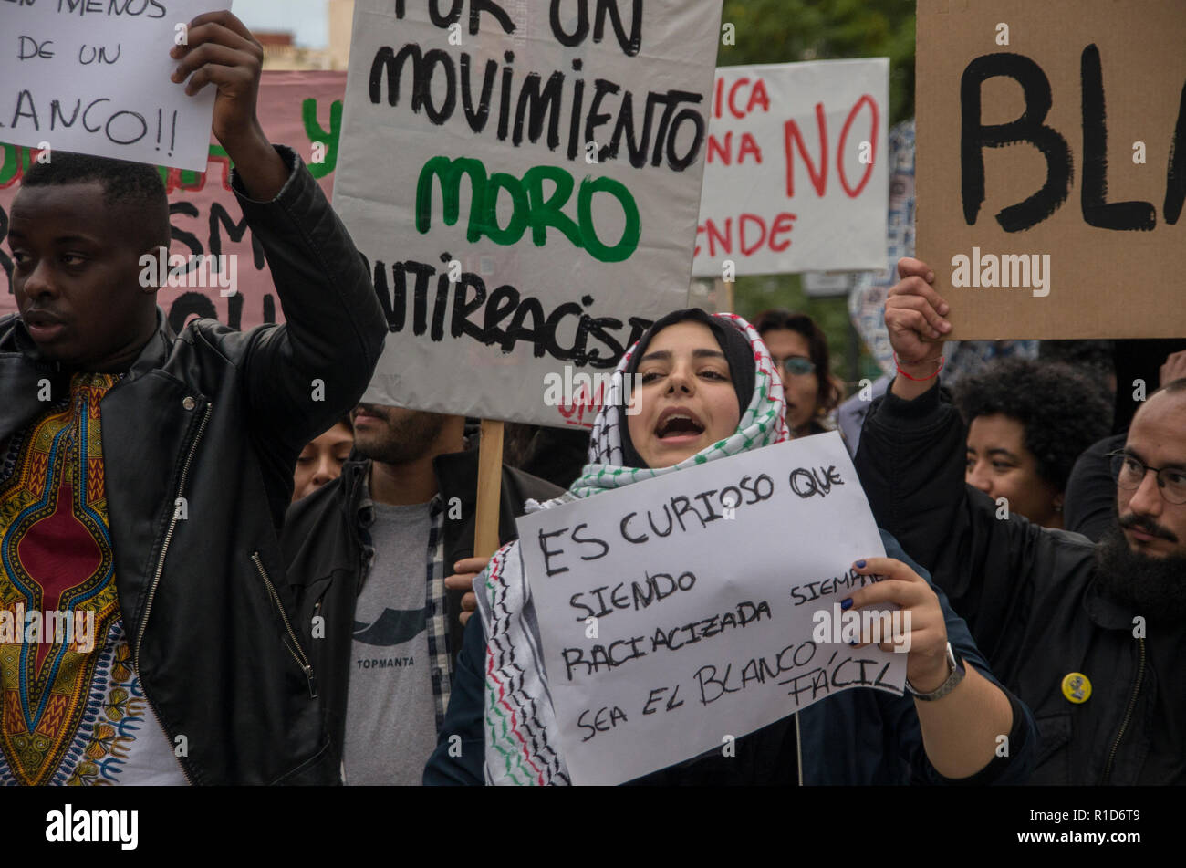 Racism protest spain hi-res stock photography and images - Alamy