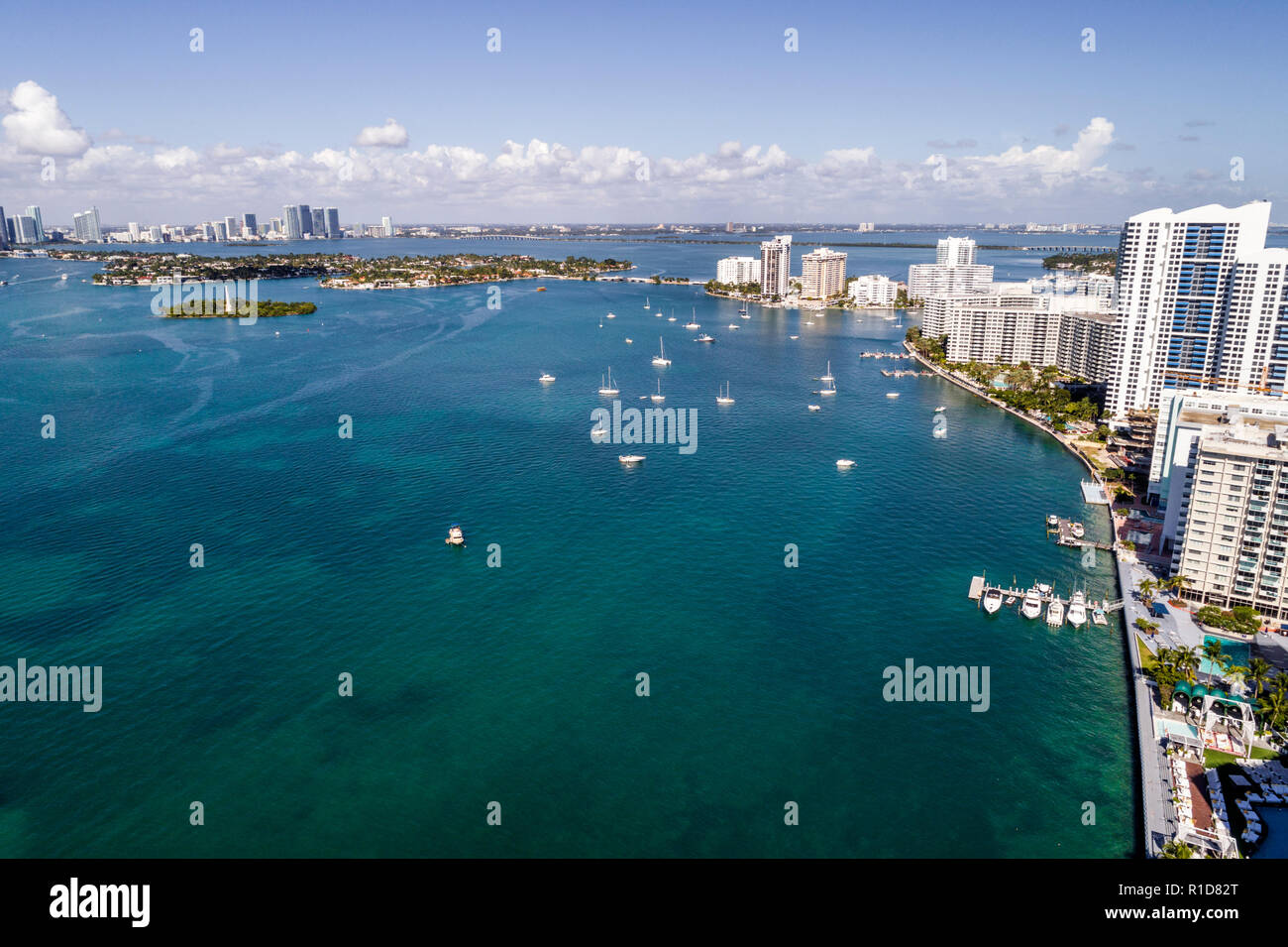 Biscayne Bay Aerial High Resolution Stock Photography and Images - Alamy