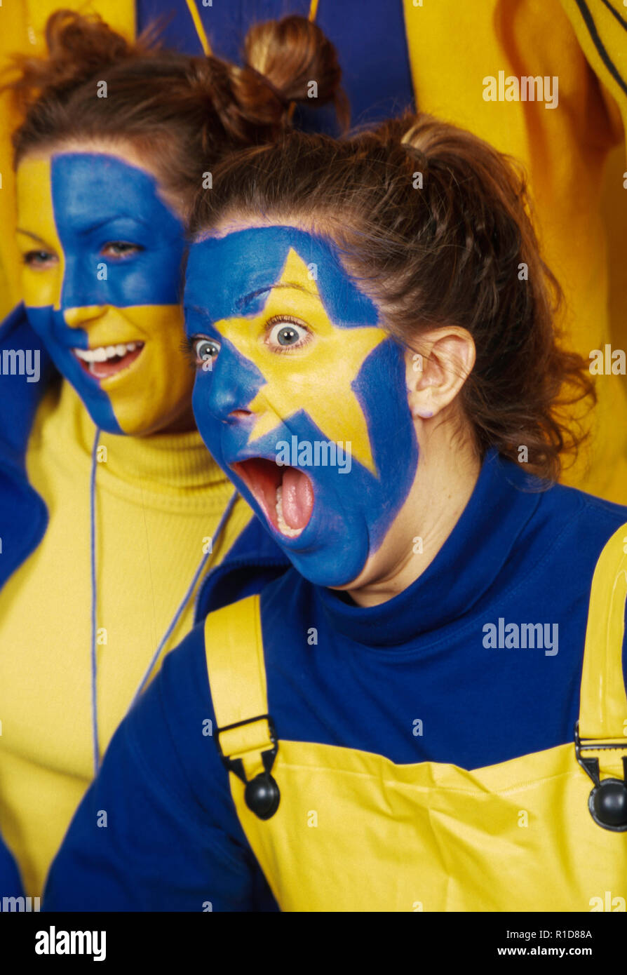 Face painted fans usa hi-res stock photography and images - Alamy