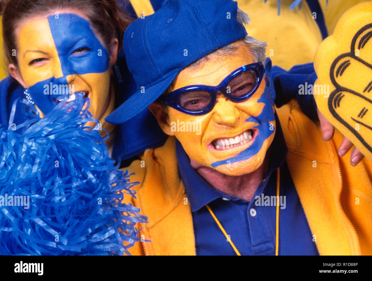 Face painted fans usa hi-res stock photography and images - Alamy