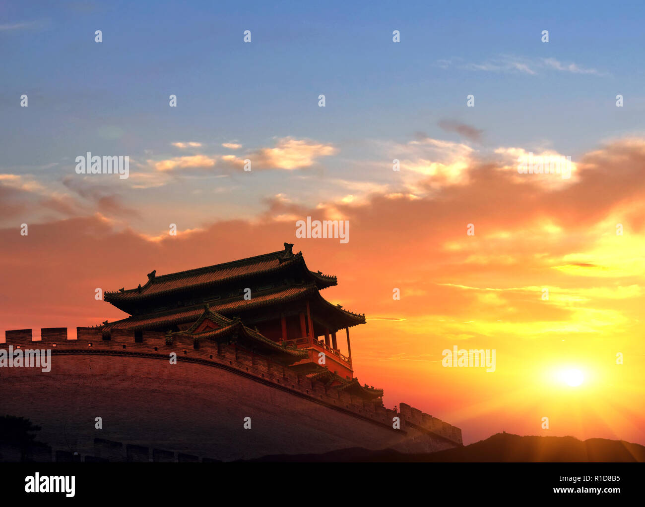 Beijing's Chinese ancient architecture, ancient religious sites Stock ...