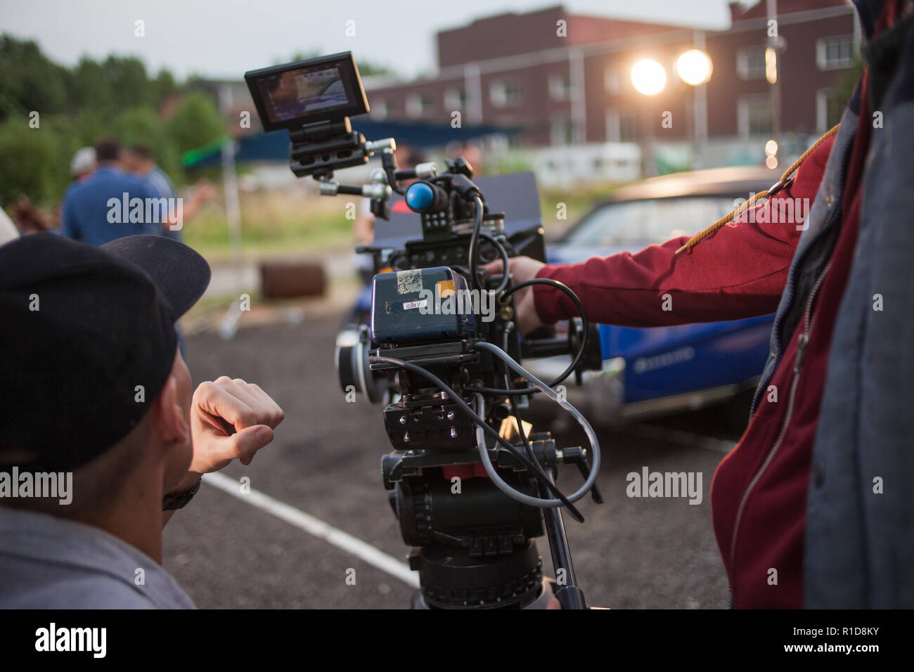 Camera operator on film set hi-res stock photography and images - Alamy