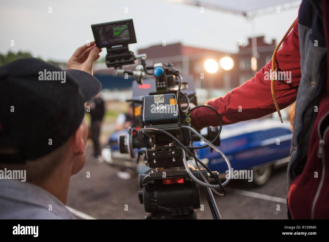 Camera operator on film set hi-res stock photography and images - Alamy