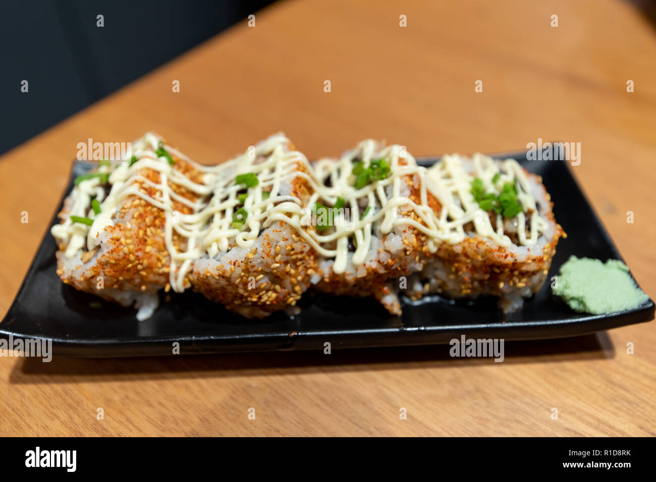 Japanese fusion food - chashu(thickly cut pork) roll, Philippines Stock ...