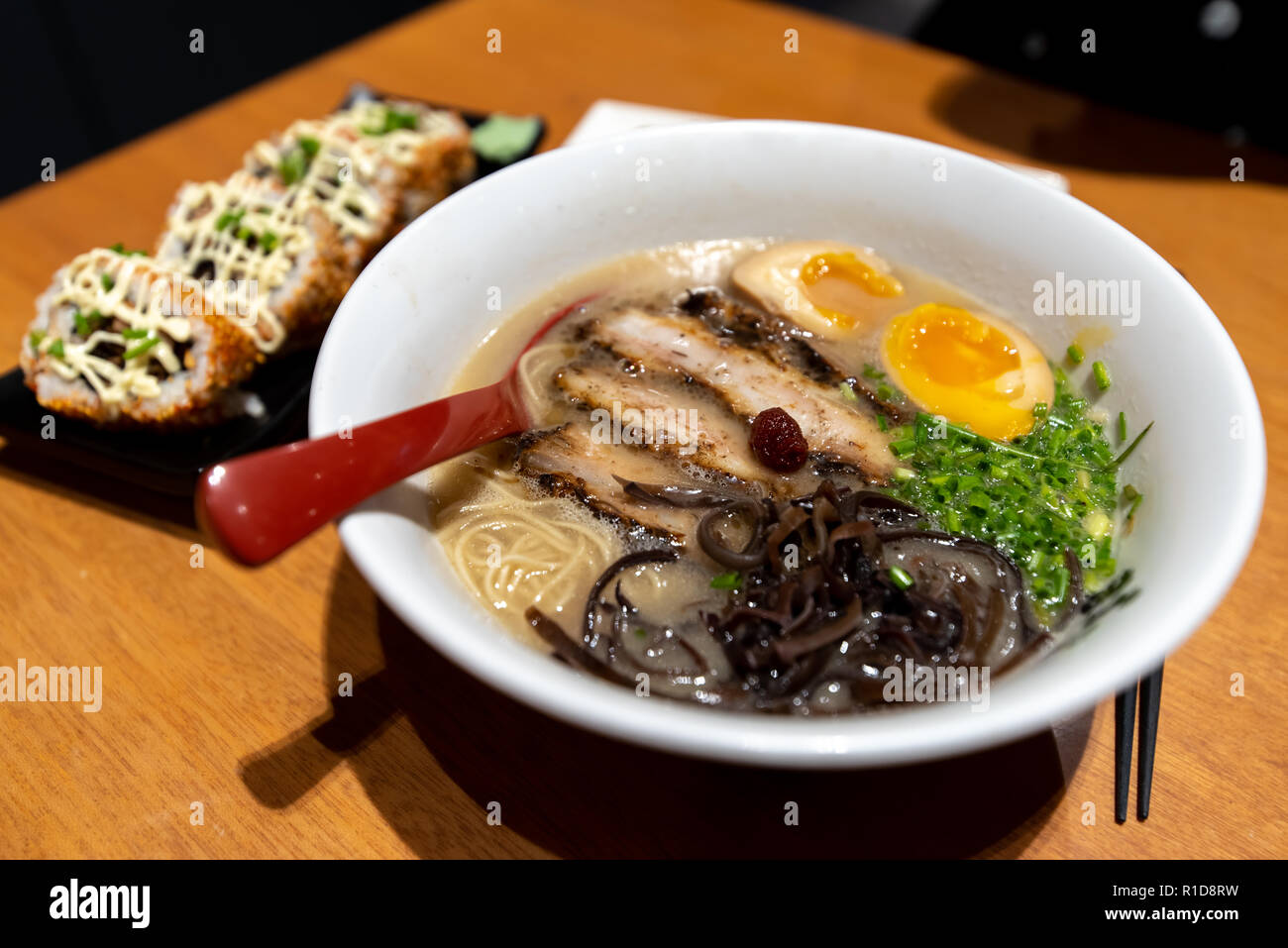 Japanese style noodle chashu(thickly cut pork) Ramen, Philippines Stock ...