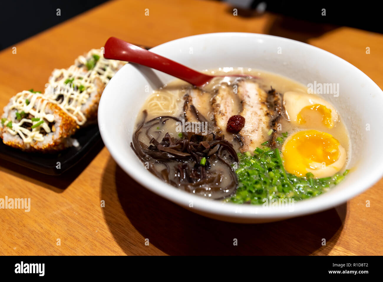 Japanese style noodle chashu(thickly cut pork) Ramen, Philippines Stock ...
