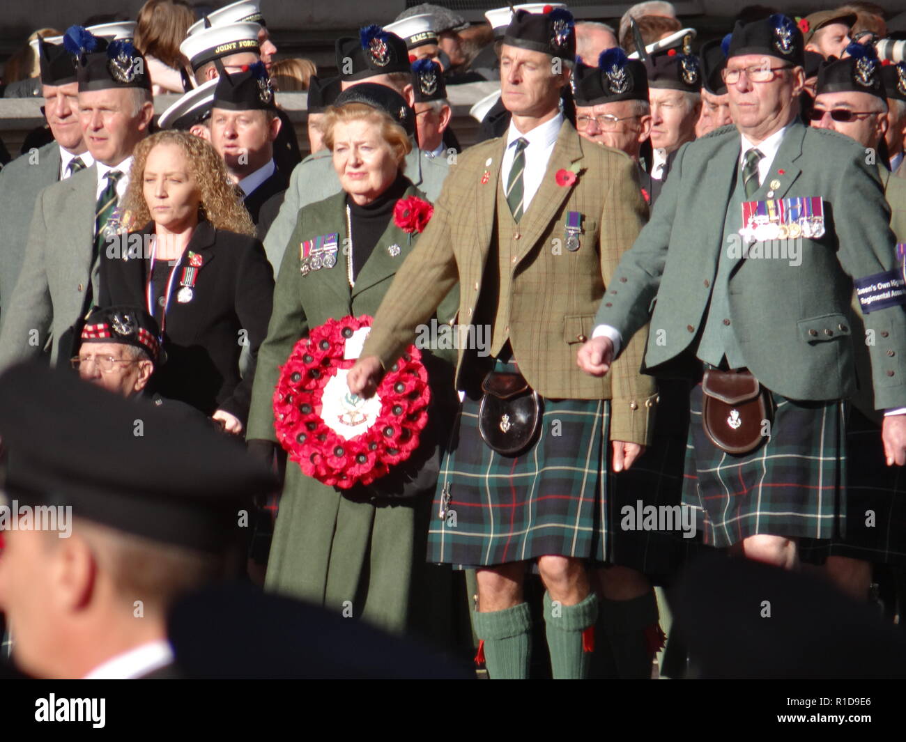 London, UK. 11th Nov 2018. Remembrance Day service at Cenotaph marks ...