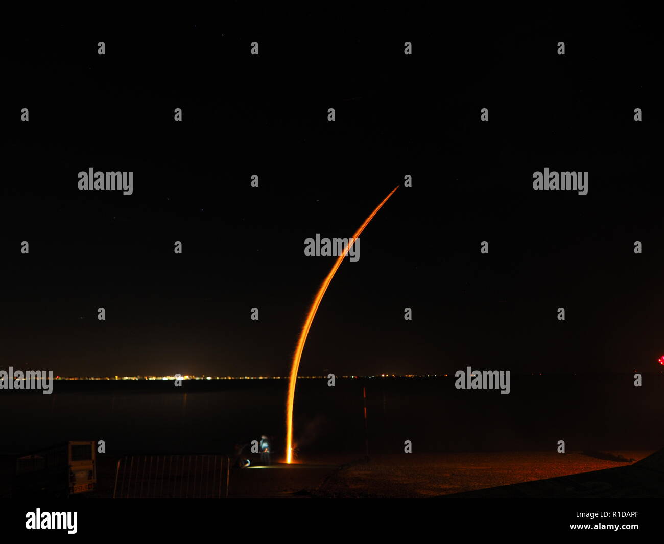 Sheerness, Kent, UK. 11th Nov, 2018. 8th Sheppey Scouts lit a beacon on ...