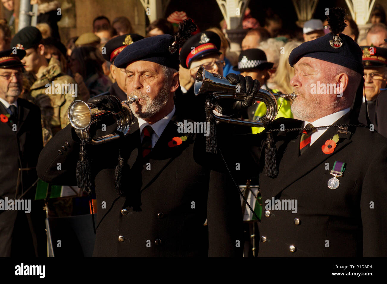 Trumpets pay tribute hi-res stock photography and images - Alamy