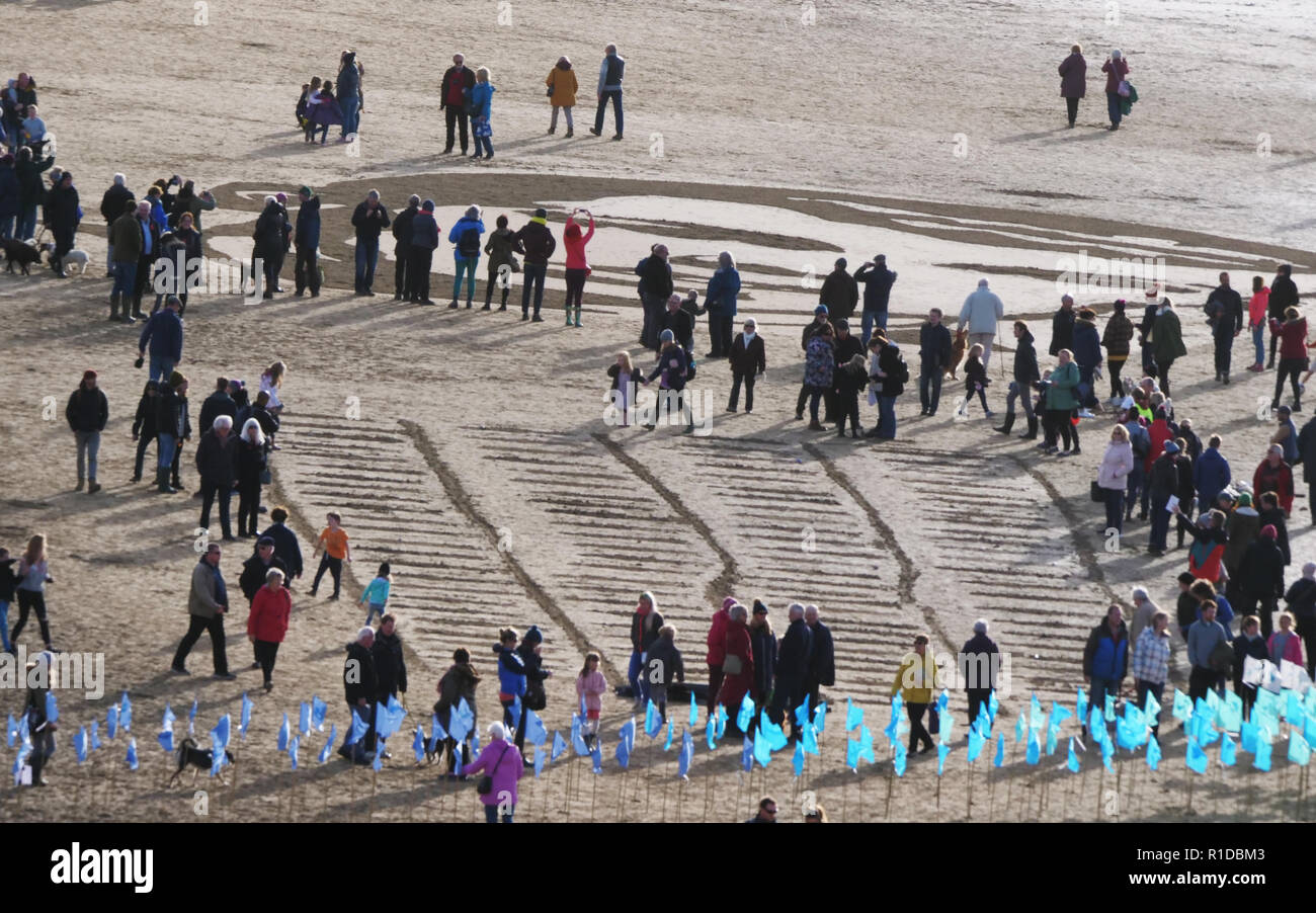Perranporth world war 1 tribute hi-res stock photography and images - Alamy