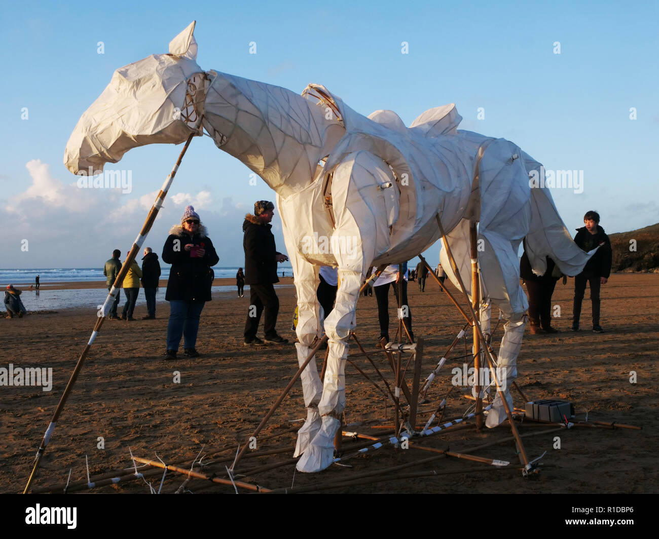 Ww1 serviceman commemorated in beach sand hi-res stock photography and ...
