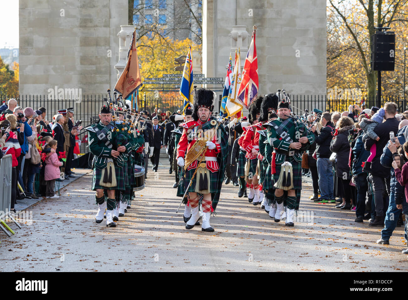 Leicester, UK. 11th Nov, 2018. 100 years on from World War One ...