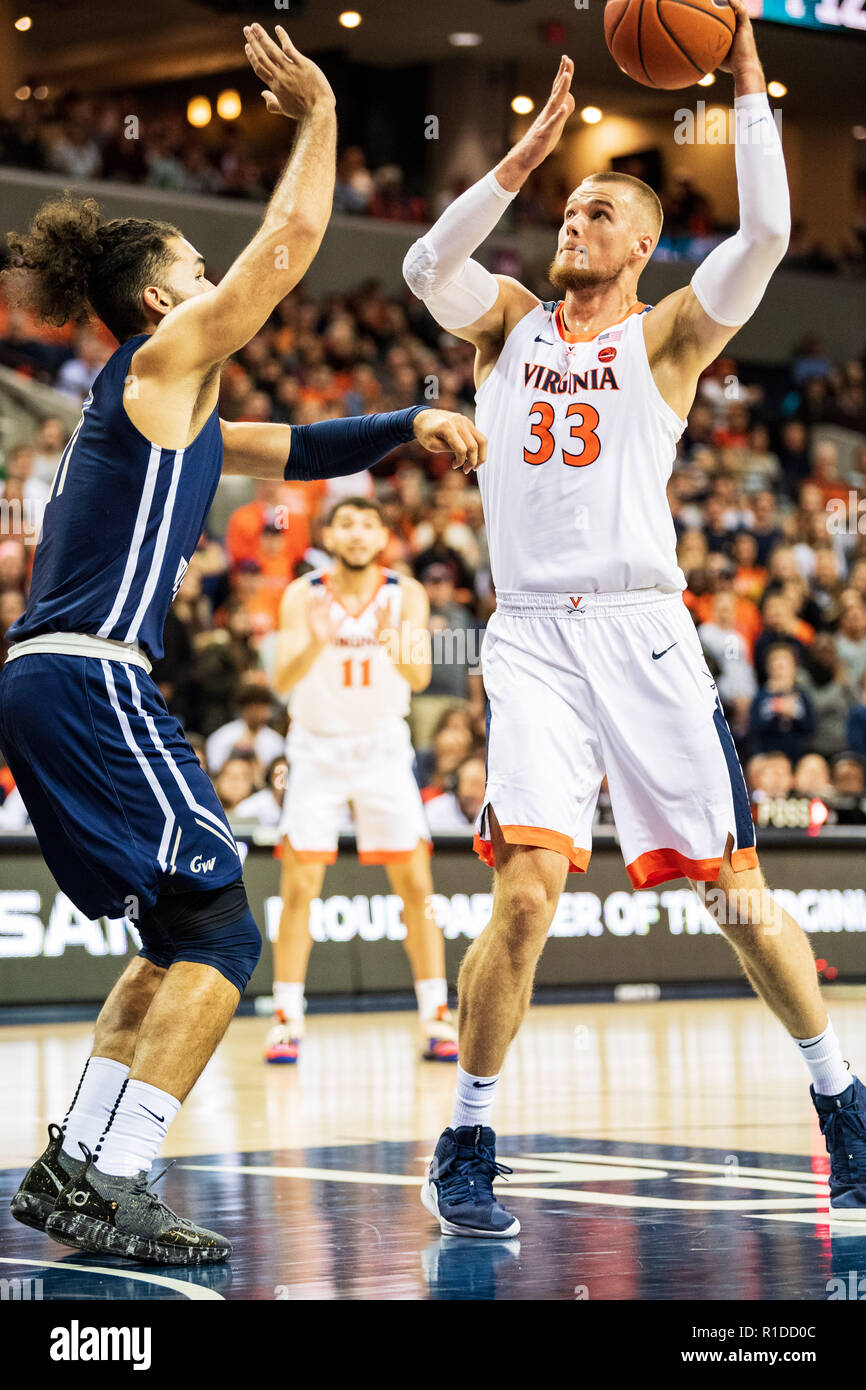 Virginia Cavaliers center Jack Salt (33) during the NCAA Basketball ...