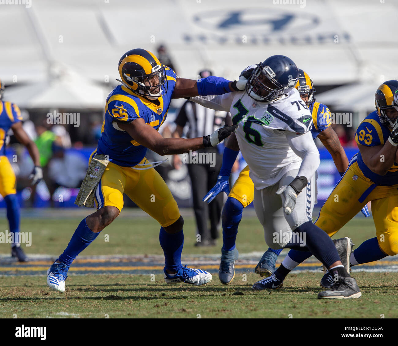 Los Angeles, CA, USA. 11th Nov, 2018. Los Angeles Rams defensive end ...