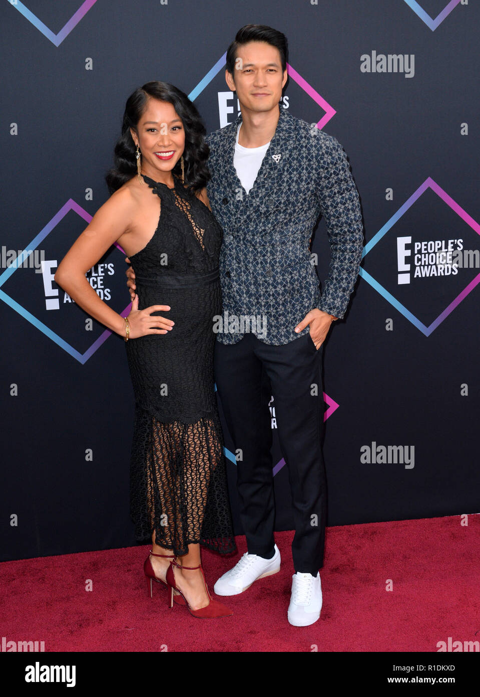LOS ANGELES, CA. November 11, 2018: Harry Shum Jr. & Shelby Rabara at ...