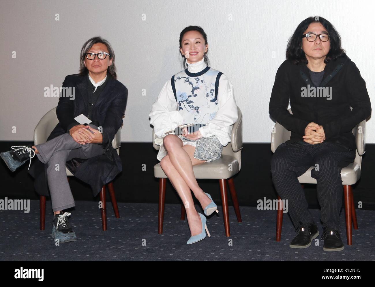Shanghai, Shanghai, China. 12th Nov, 2018. Shanghai, CHINA-Chinese actress Zhou Xun, filmmaker ...